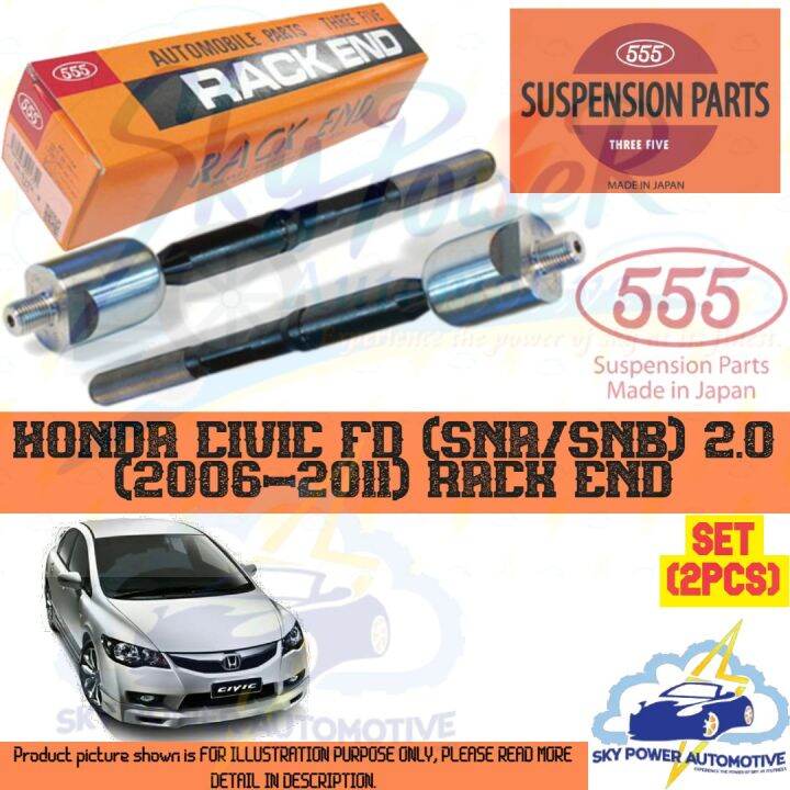 HONDA CIVIC FD (SNA/SNB) 2.0 (2006-2011) 555 JAPAN BRAND STEERING RACK ...