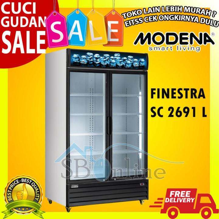 SC 2691 L MODENA 2 Pintu Showcase Cooler Box | Lazada Indonesia