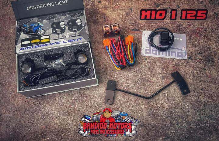 MIO I 125 MINI DRIVING LIGHTS 80 WATTS SET WITH BRACKET | Lazada PH