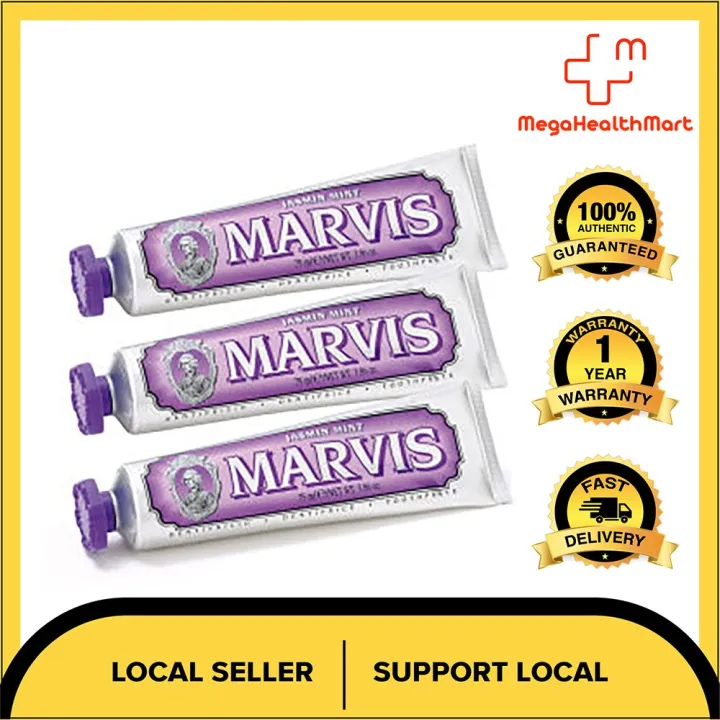 Marvis Jasmine Mint Toothpaste Bundle (3x85ml) เครื่องประดับ | Lazada.co.th