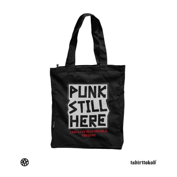 Tshirttokoh - Totebag Punk Still Here | Lazada Indonesia