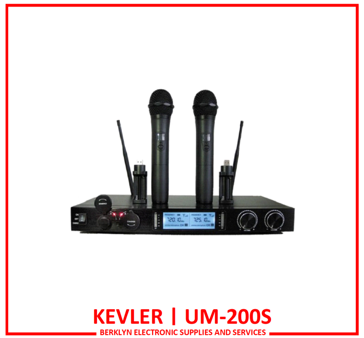KEVLER UM-200S Uhf Dual Wireless Microphone | Lazada PH