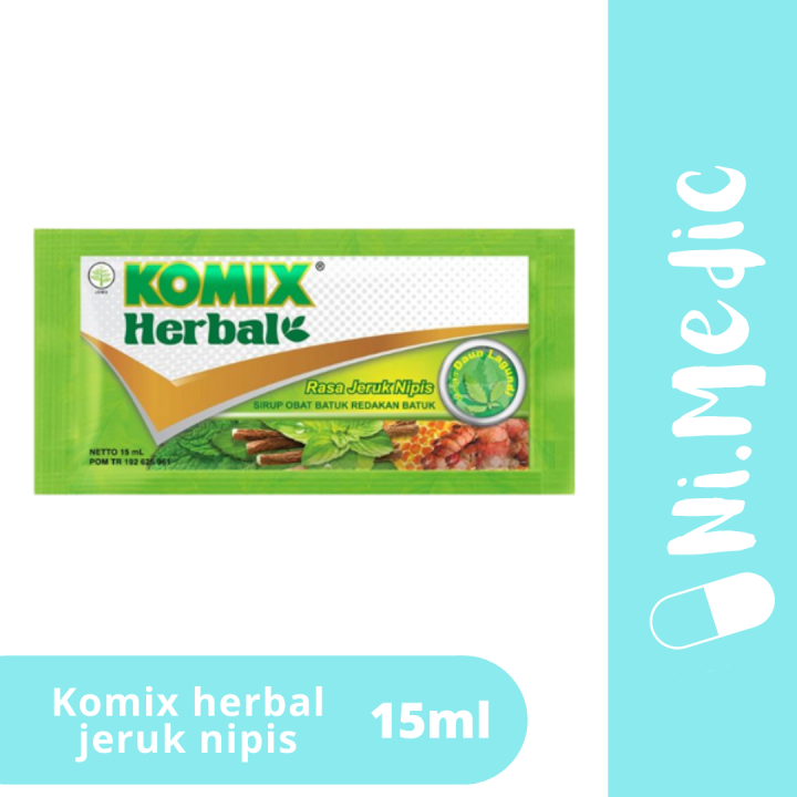 KOMIX HERBAL ORIGINAL SACHET 15 ML | Obat batuk | Nimedic | Grosir ...