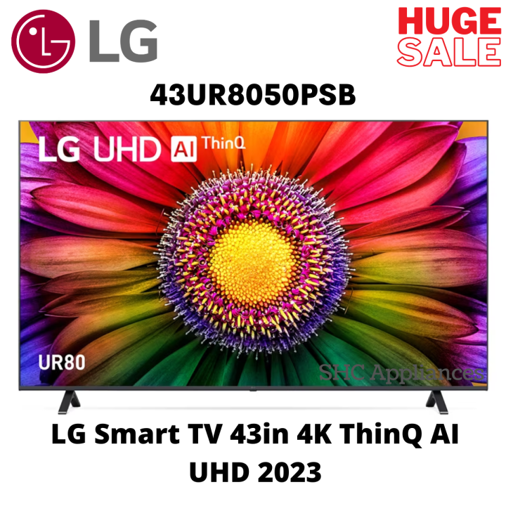 LG Smart TV 43in 4K ThinQ AI UHD 2023 43UR8050PSB | Lazada PH