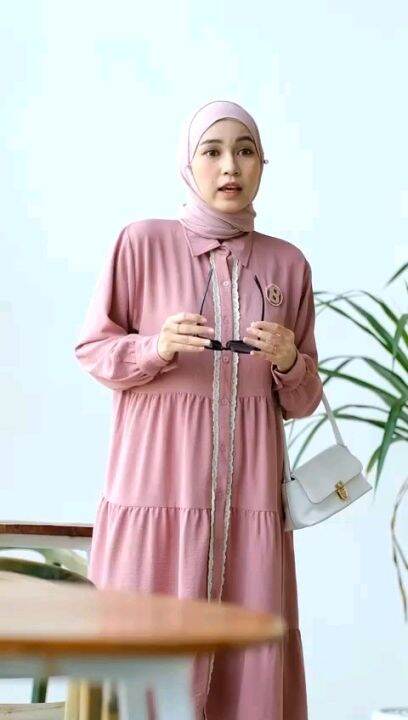 Gasani Set / One Set Muslim Wanita Airflow Polos LD 110 by Tulus ...