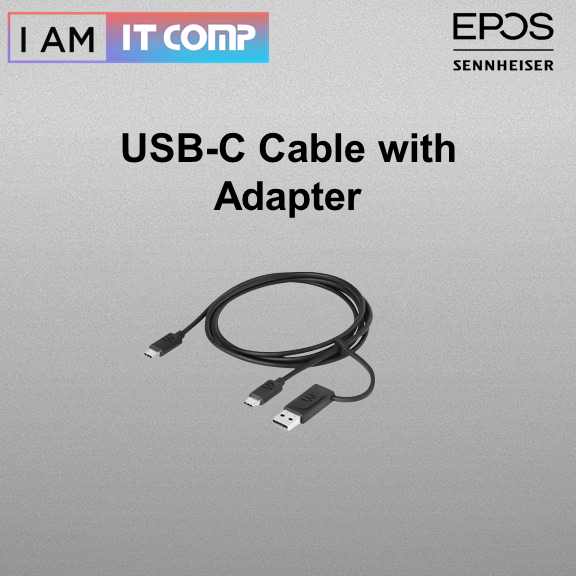 EPOS USB-C Cable with Adapter Combined USB-C cable and USB-C to USB-A adapter | Lazada