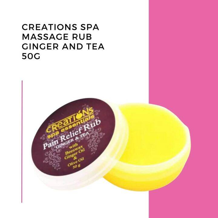 CREATIONS SPA CREATION SPA Pain Relief Spa Rub 50 GRAMS GINGER & TEA ...