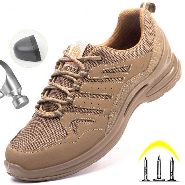 Plastic Toe Safety Shoes Men Women Work Boots Sneakers Breathable ...
