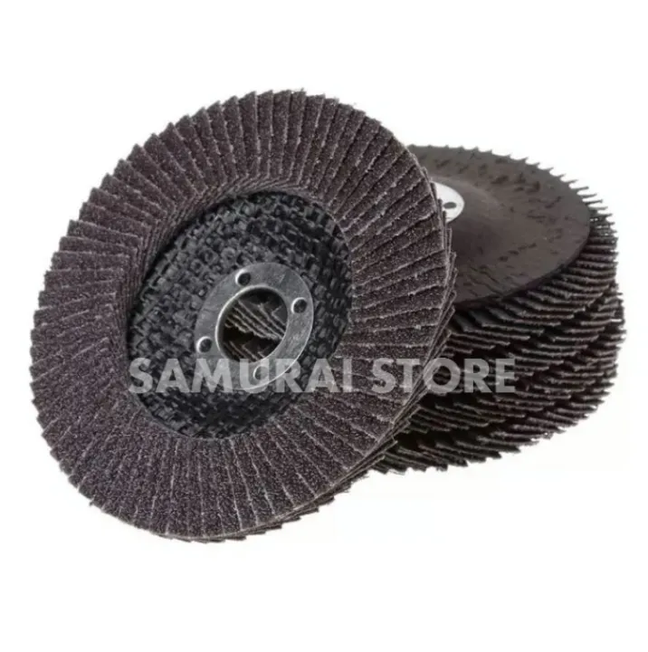 ARACUT 4''-100mm Heavy Duty Blue Sand Paper Flap Disc Sobar Steel ...
