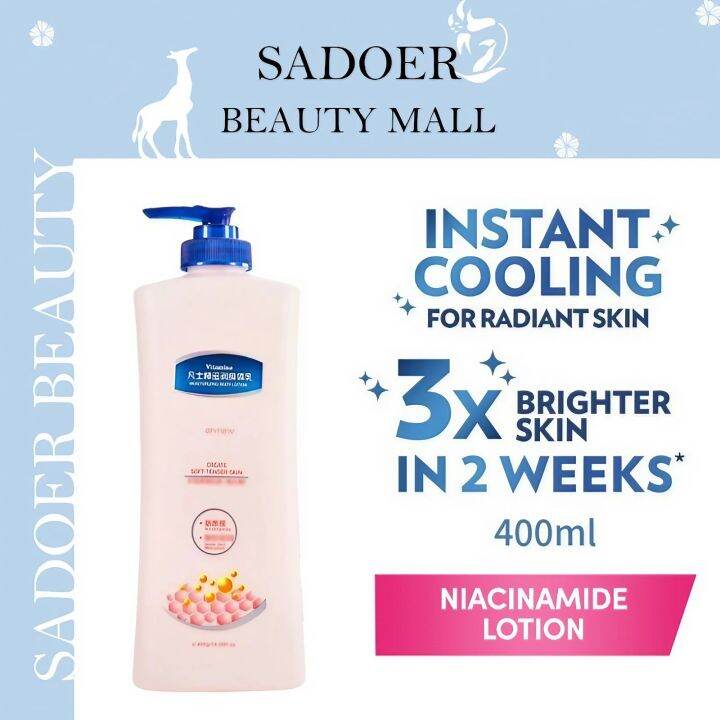 SADOER.Vaseline Moisturizing Body Lotion Healthy Bright Care Advanced ...
