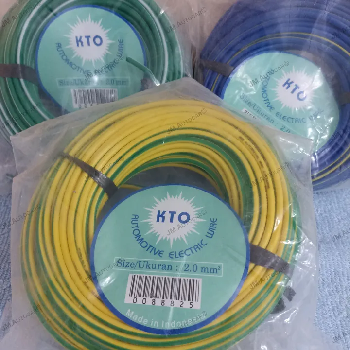 Wayar/Kabel Lampu KTO 2mm / 6mm x 24m, untuk instalasi kelistrikan pada ...