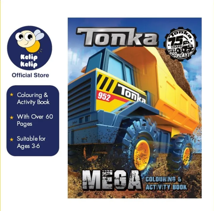 Tonka Mega Colouring & Activity Book with Word Search Mazes & Puzzles ...