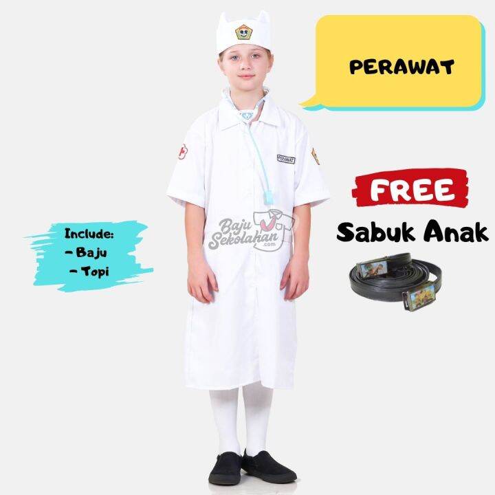 BAJU SERAGAM PROFESI / KOSTUM PROFESI / BAJU PROFESI ANAK PUTRI BAJU ...