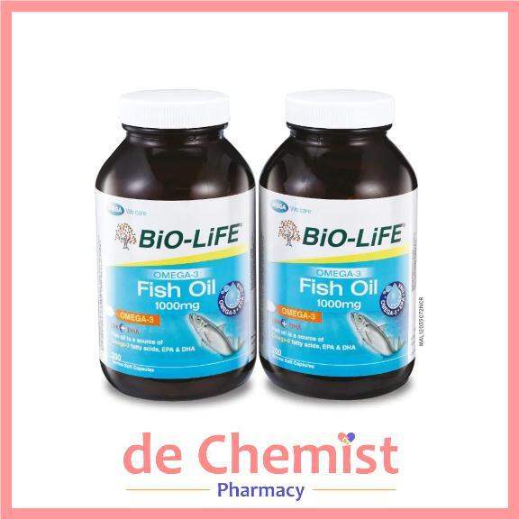 Bio-Life Omega 3 Fish Oil 1000mg 200's X 2 | Lazada