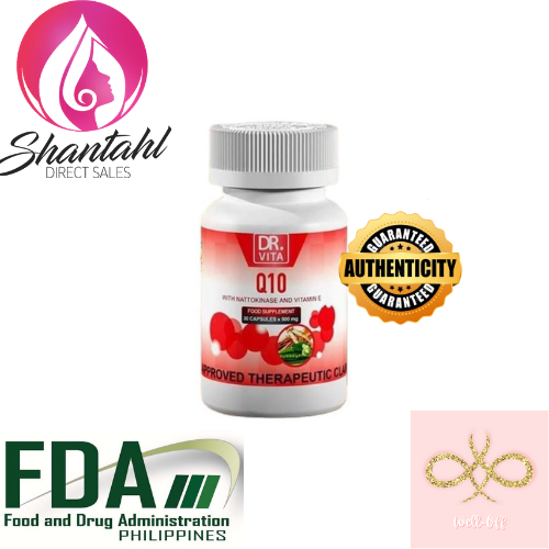 Dr. Vita Q10 with Nattokinase and Vitamin E 500mg 30 capsules | Lazada PH