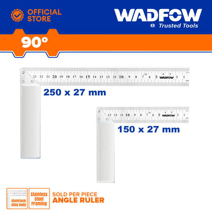 WADFOW Angle Square Ruler 150mm / 250mm (SOLD PER PIECE) Aluminum Alloy ...