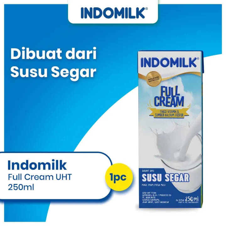 Indomilk Full Cream UHT 250ml | Lazada Indonesia