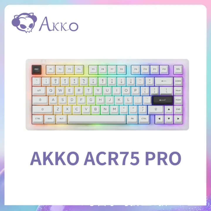 ต้นฉบับ AKKO ACR75 PRO 81คีย์ปะเก็นเมาร้อนถอดเปลี่ยนสายวิศวกรรมแป้น ...