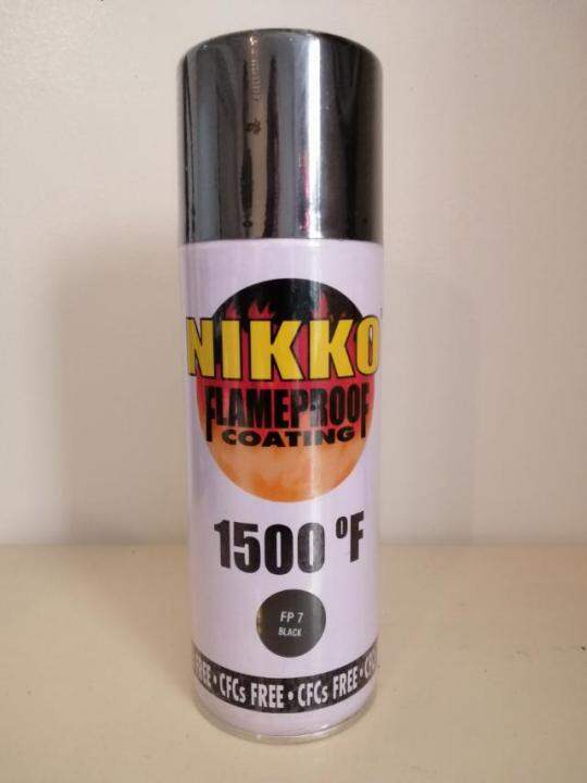 Nikko Flame Proof Spray Paint Black (Package of 3) - 450 pesos | Lazada PH