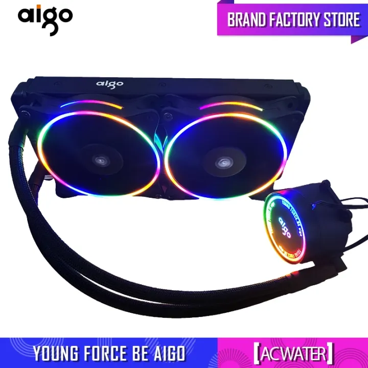 Aigo PC Case 120 240 360 mm fan Liquid Water Cooling CPU Cooler rgb ...