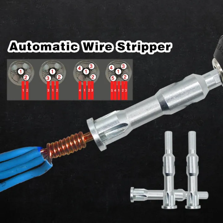 2 In 1 Automatic/Manual Wire Stripper/Twisted Tool Stripper Line Cable ...