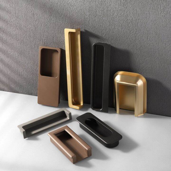 Modern sliding door concealed handle embedded handle sliding door ...