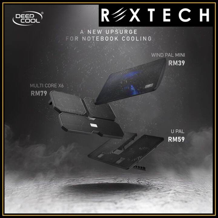 REXTECH DEEPCOOL WINDPAL / U-PAL / Multi-Core X6 Laptop Cooler | Lazada