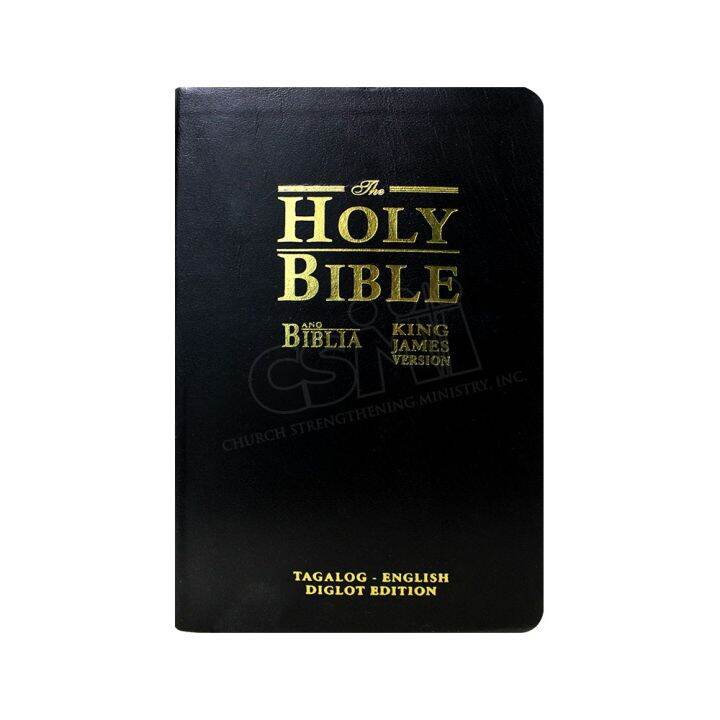 Holy Bible: DIGLOT [KJV/Ang Biblia] - Old and New Testaments (Black ...