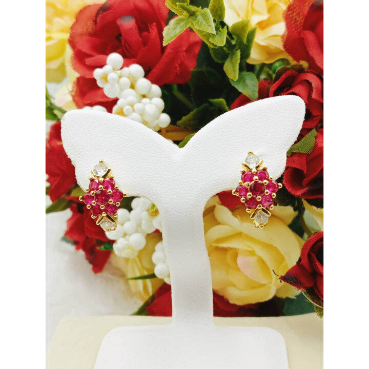 JIJD D07 ต่างหูหุ้มทอง ต่างหู ตุ้มหู ต่างหูทอง ตุ้มหูทอง หลากหลายลาย ...