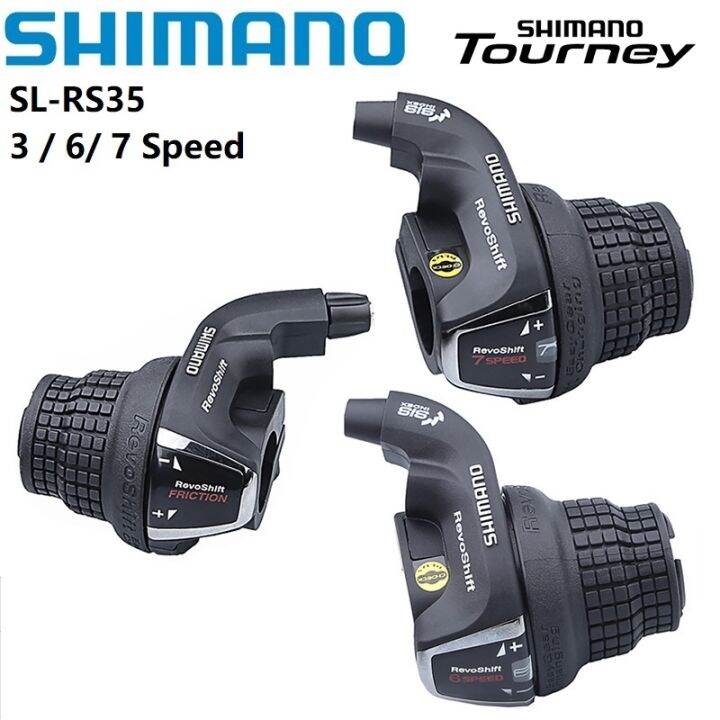 Shimano SL-RS35เปลี่ยนเกียร์เปลี่ยนเกียร์ความเร็ว3/6/7,กันน้ำอเนกประสงค์22มม. ด้ามจับบิดสำหรับ ...