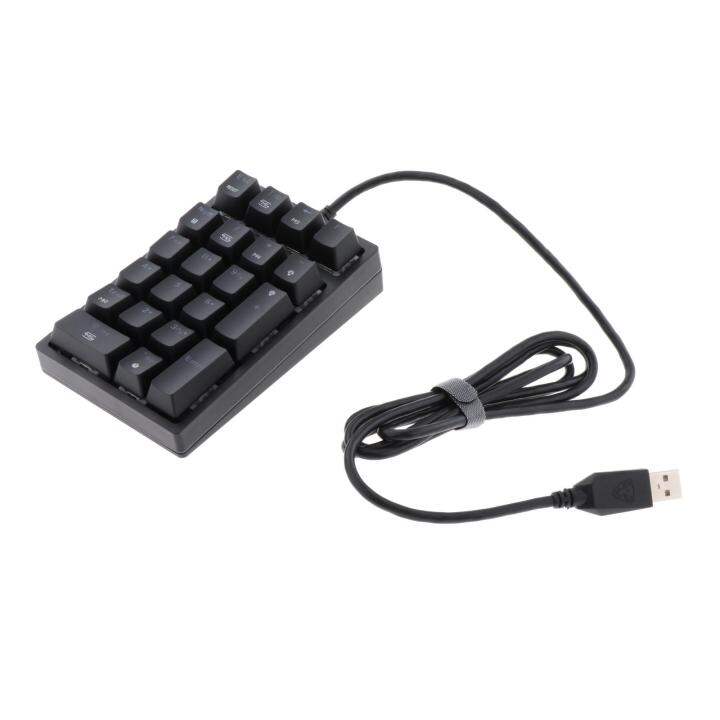 BNMAGIC K24 Mini Numpad 21 Keys USB-C RGB Wired for Home Gaming ...