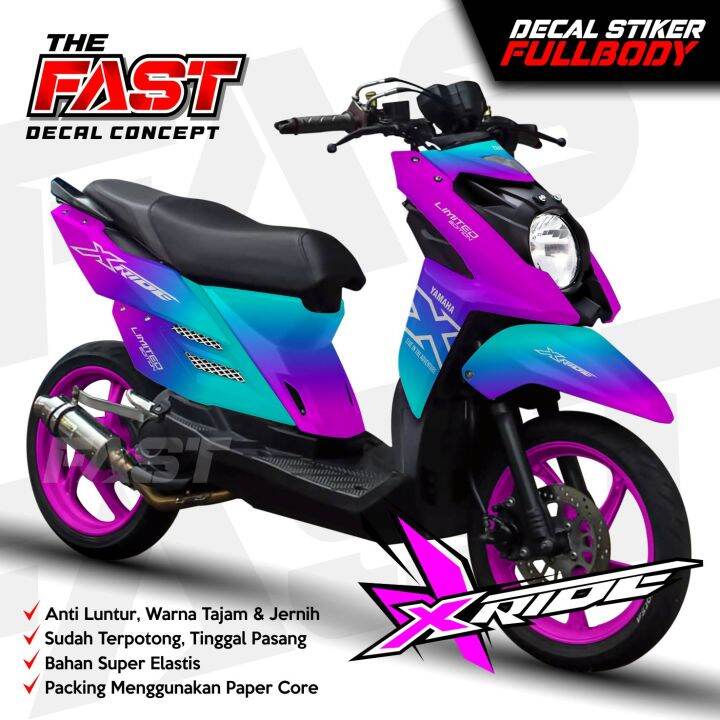 TERBARU Decal X Ride 115 Full Body Stiker X Ride 115 Full Body Striping ...