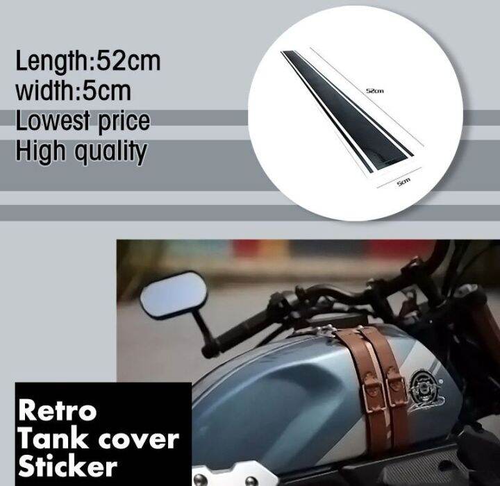 Retro Tank cover sticker for Yamaha XSR155 XSR900 XSR700 Honda Rebel ...
