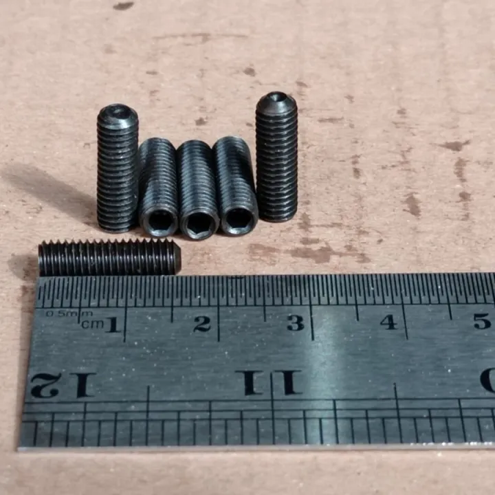BAUT L TANAM M5X15 L SOCKET SET SCREW M5 X 15 PANJANG 1,5CM 1,5 CM 15 MM 15MM 5 X 15 BAJA HITAM ...