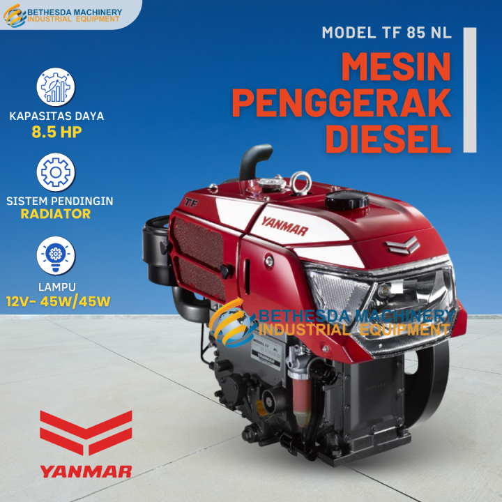 Yanmar Diesel Engine TF 85 NL-di 8.5Hp Mesin Penggerak 8.5 Hp / 8,5Pk Hopper Lampu | Lazada ...