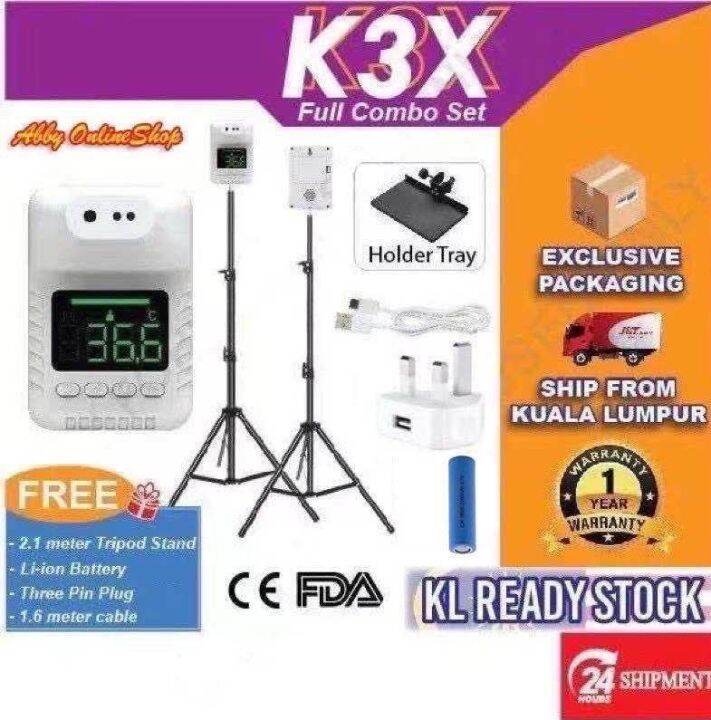 K3x FULL COMBO SET MY SHIP WITHIN 24H K3x THERMOMETER Non Contact Digital Thermometer Infrared ...
