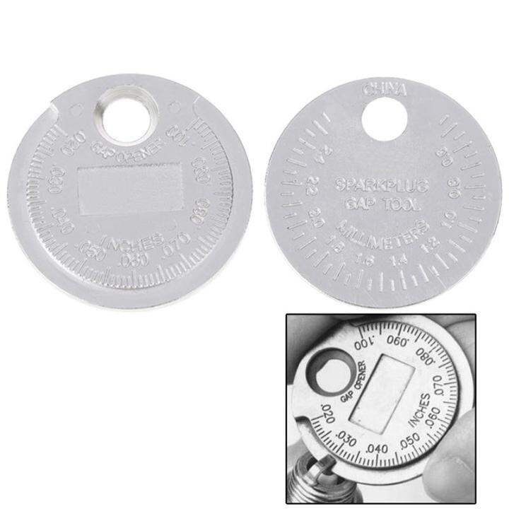 Graceful Spark plug gap gauge tool measurement coin-type 0.6-2.4mm ...