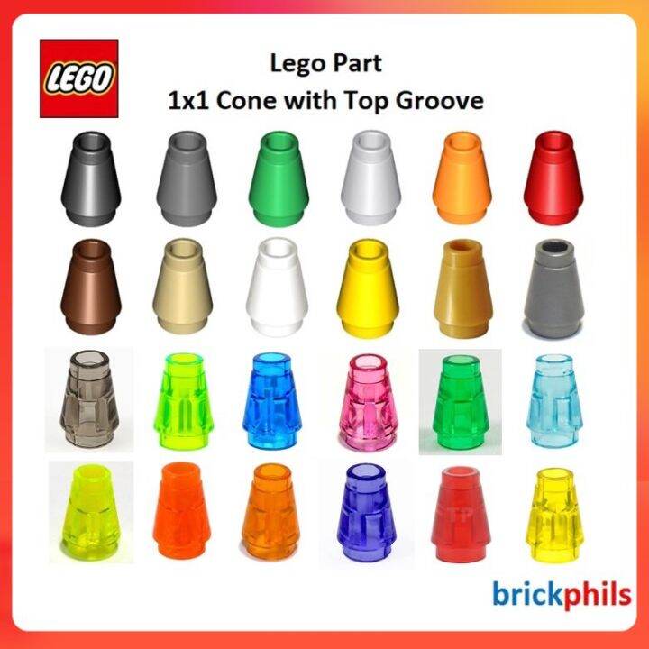 Lego Part 4589b 1x1 Cone with Top Groove (5pcs per Lot) | Lazada PH