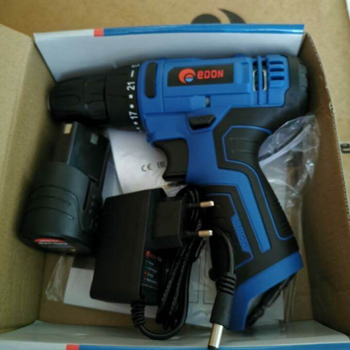 Edon LV3-1210 MESIN BOR TANPA KABEL CORDLESS DRILL UNTUK KAYU DAN BESI ...
