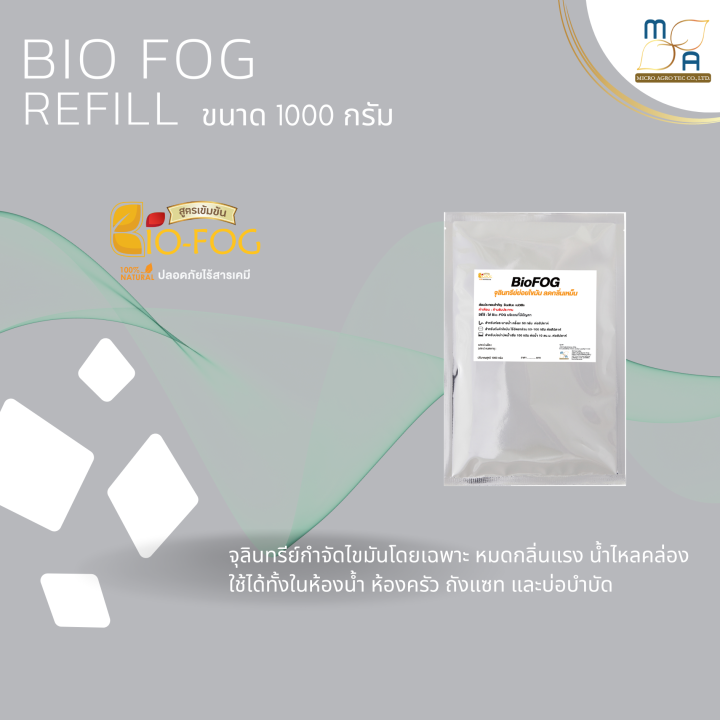 ขนาด refill คุ้มกว่า!! BIO FOG 1000G | Lazada.co.th