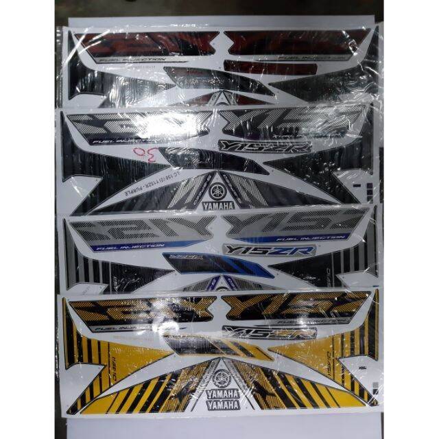 YAMAHA Y15 Y15ZR/LC150 (2) PURPLE, BLACK BODY STICKER | Lazada