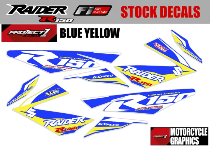 Suzuki raider R150 fi stock decals laminated sticker | Lazada PH