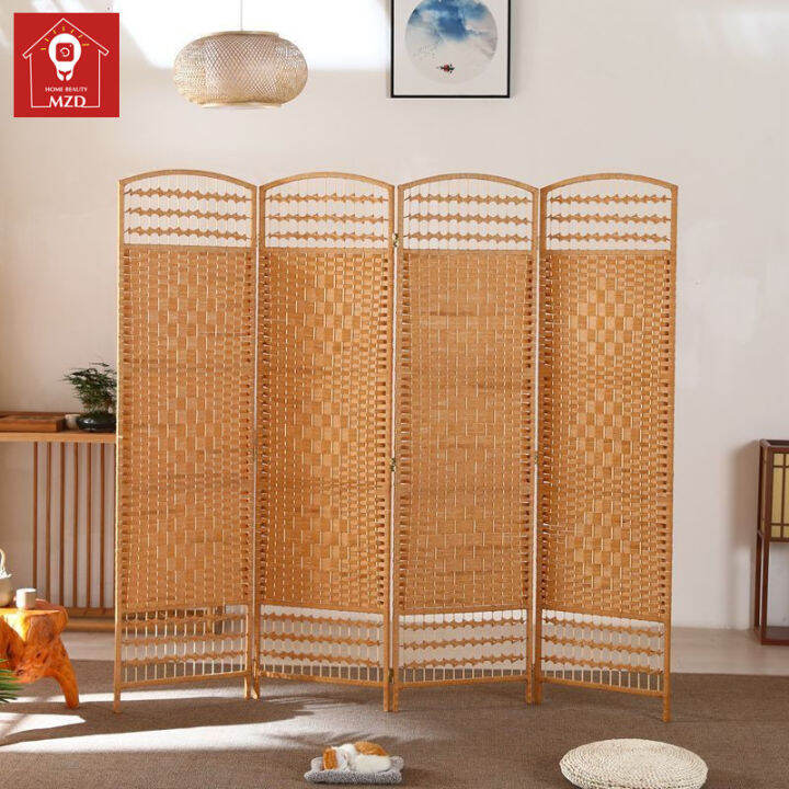 MZD【40cm*150cm (3 Panel)】Room Divider, Wood Partition,Penghalang ...