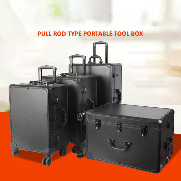 Aluminum Alloy Trolley Tool Box Suitcase Password Box Maintenance ...