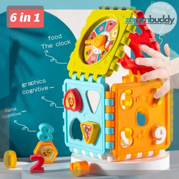 ZEMM Buddy - 6in1 Baby Activity Cube | Lazada PH