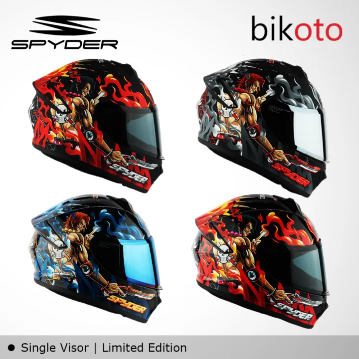 Spyder Spike 2.0 G Neo Series IGNITE Anime Inspired Full-Face ...