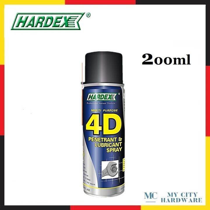 HARDEX 4D PENETRANT & LUBRICANT SPRAY HD420 200ML | Lazada