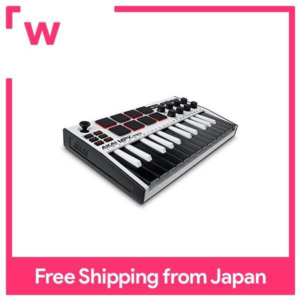 Akai Professional MPK mini mk3 - 25-key USB MIDI keyboard controller with 8 velocity-sensitive ...