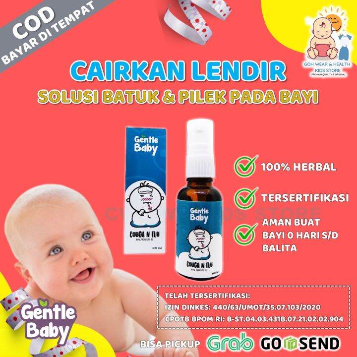 Minyak Telon Gentle Baby Therapeutic Oil Cough and Flu Obat Batuk Pilek ...