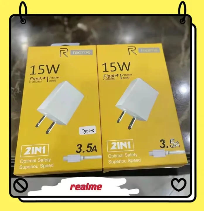 Realme original 15W 5V 3.5A Fast Charger VOOC Flash charging Micro USB ...